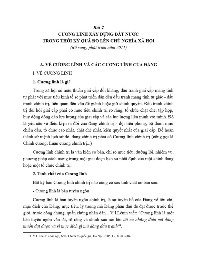 Bai 2 Cuong Linh Xay Dung Dat Nuoc 618c88dcb3eaenvk | PDF
