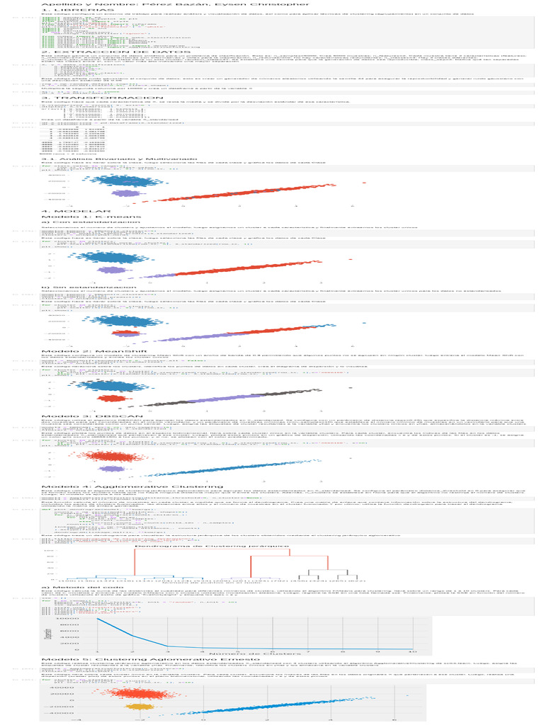 Casos-ML-Unsupervised - Eysen Perez | PDF | Informática | Programación de computadoras
