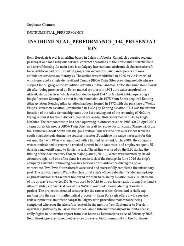 Instrumental Performance 134 Presentation | Download Free PDF ...