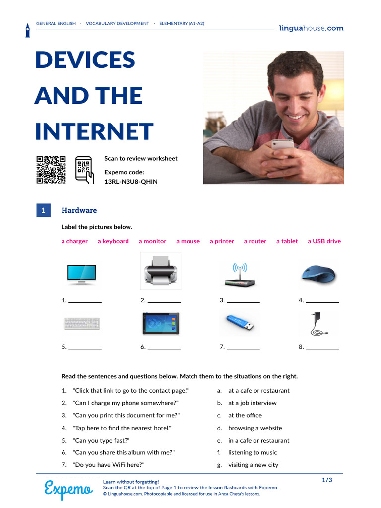 Devices and The Internet British English Student Ver2 | PDF | Smartphone | Internet