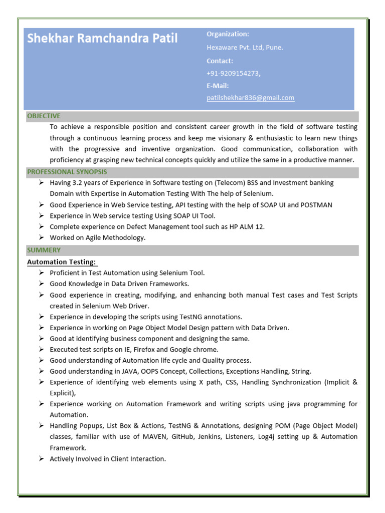 Shekhar Patil Updated | Download Free PDF | Software Testing | Software ...