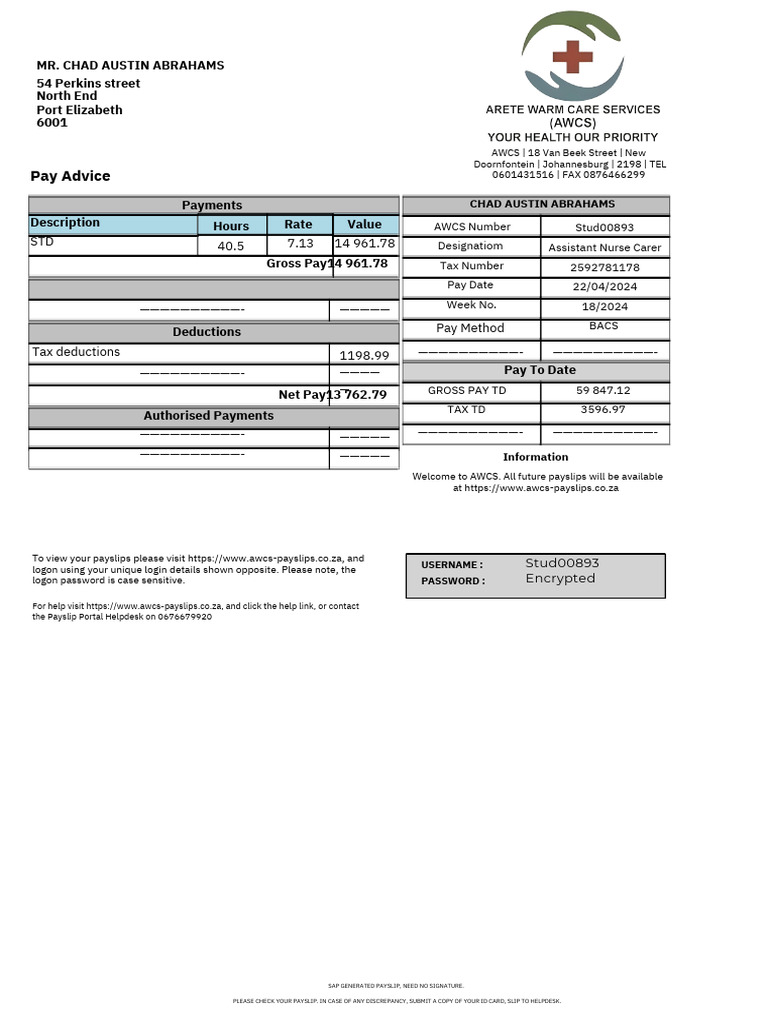 April-payslip | Download Free PDF | Cyberwarfare | Security