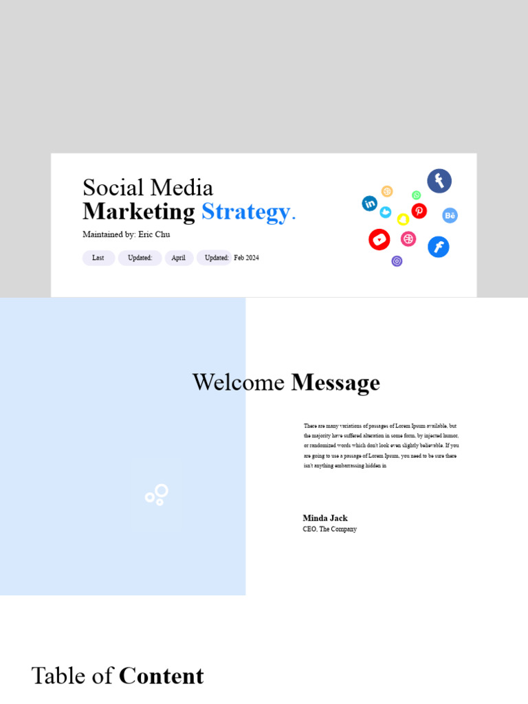 Digital Marketing Strategy Presentation | PDF | Swot Analysis | Social ...