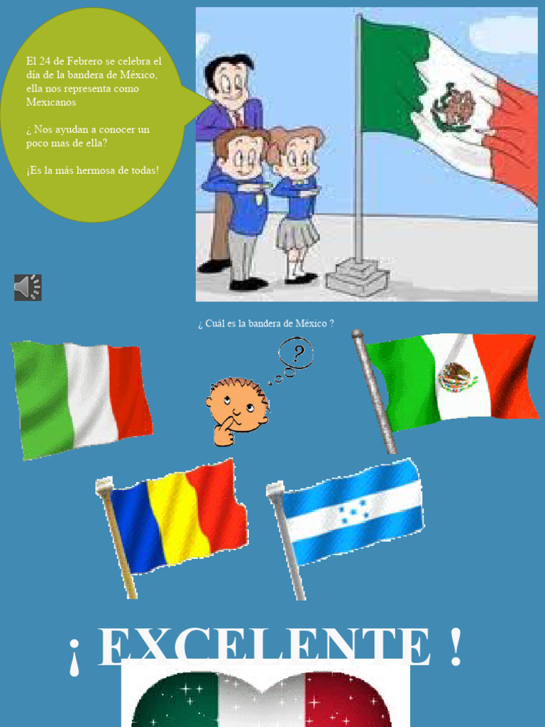 ? DIA DE LA BANDERA DE MEXICO - PPTX Versión 1 | PDF