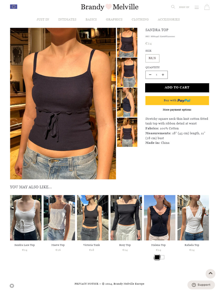 Sandra Top - Brandy Melville Europe | PDF | Human Appearance ...