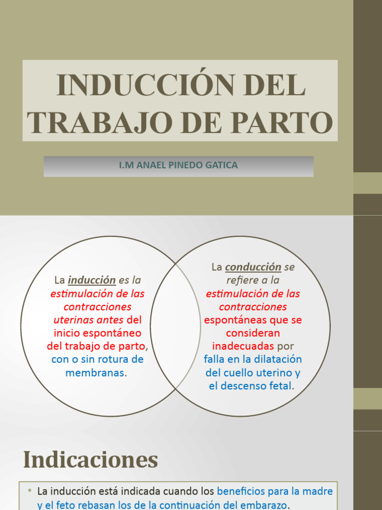 Inducción Del Trabajo de Parto | PDF | Parto | El embarazo