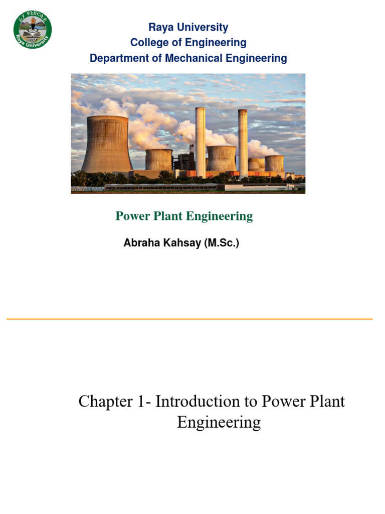 Chapter 1 - Introduction To Power Plant Engineering | PDF | Boiler | Power Station
