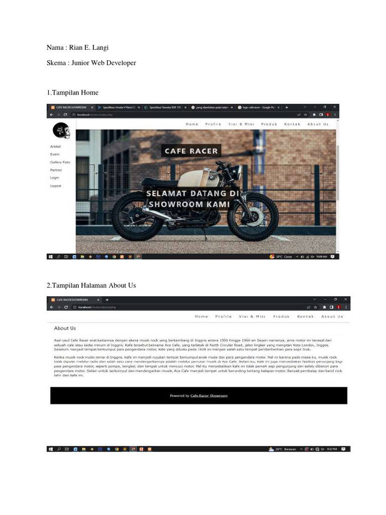 Desain Website Rian E. Langi | PDF | Bisnis | Komputer