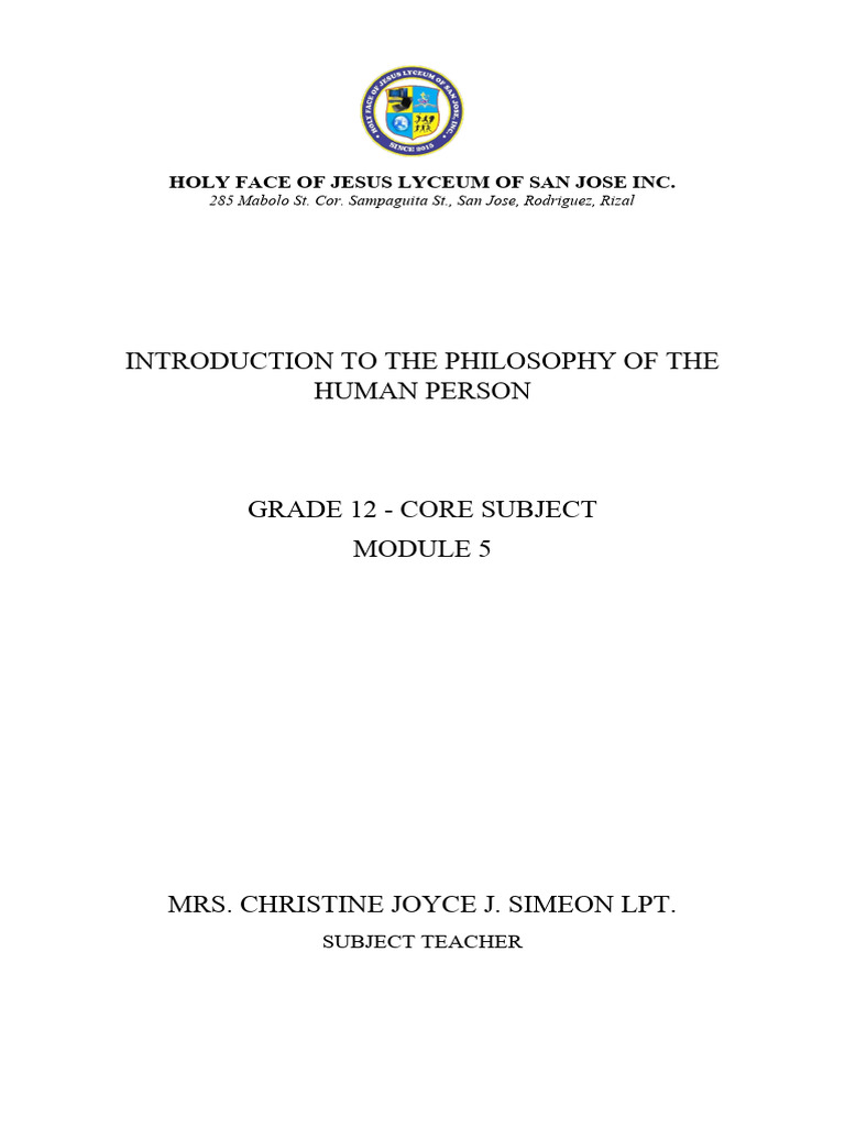 Philo Module 5 | PDF | Free Will