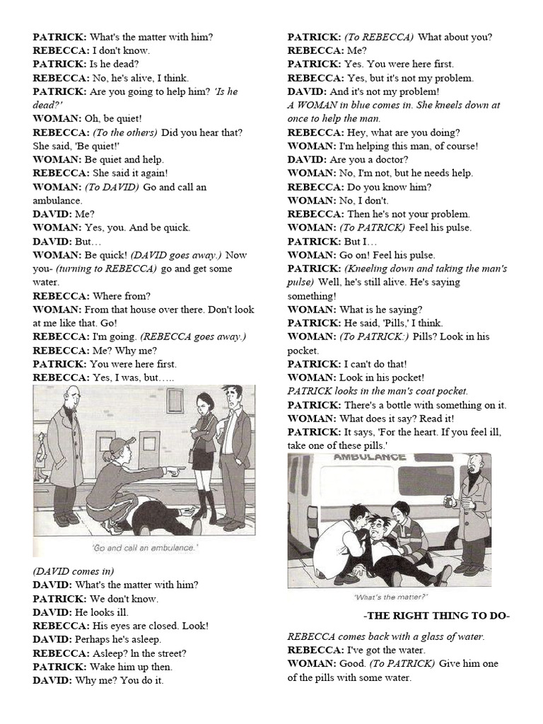 The Right Thing To Do Dialogue | PDF