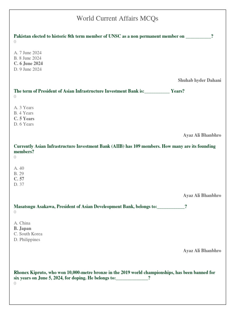 World Current Affairs Mcqs Pdf International Criminal Court