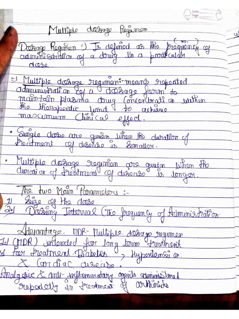 Multiple Dose Regimen TK | PDF