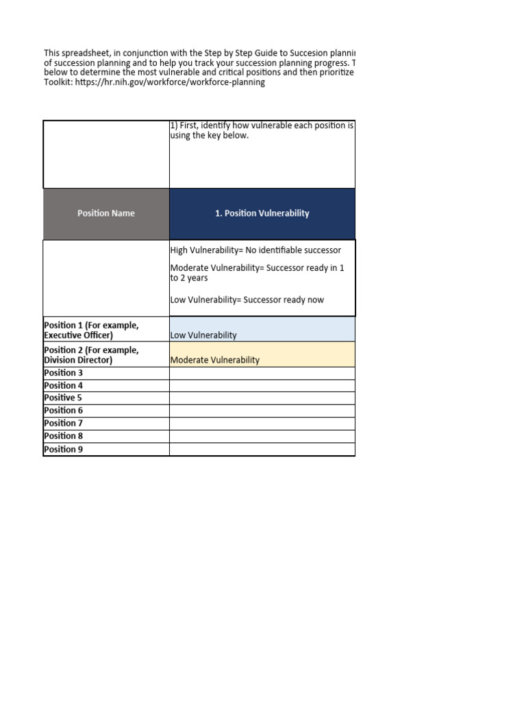 Succession_Planning_Tracker_Template | PDF | Industrial And ...