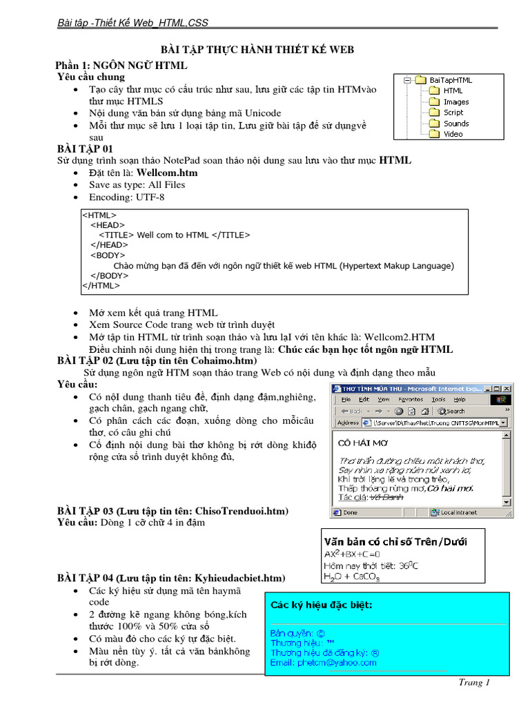 02. Baitap_Thiết kế Web_HTML,CSS | PDF 02. Baitap_Thiết kế Web_HTML,CSS | PDF