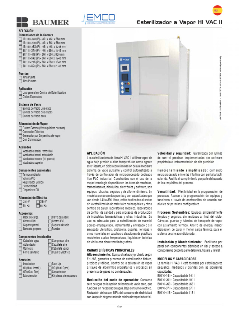 Catálogo HI VAC II EMCO | PDF