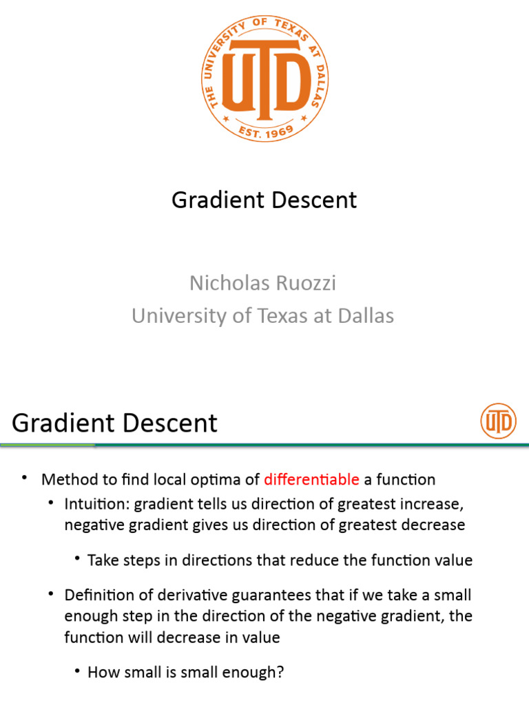 Lecture_3_Gradient_Descent (5) | Download Free PDF | Mathematical Optimization | Applied Mathematics