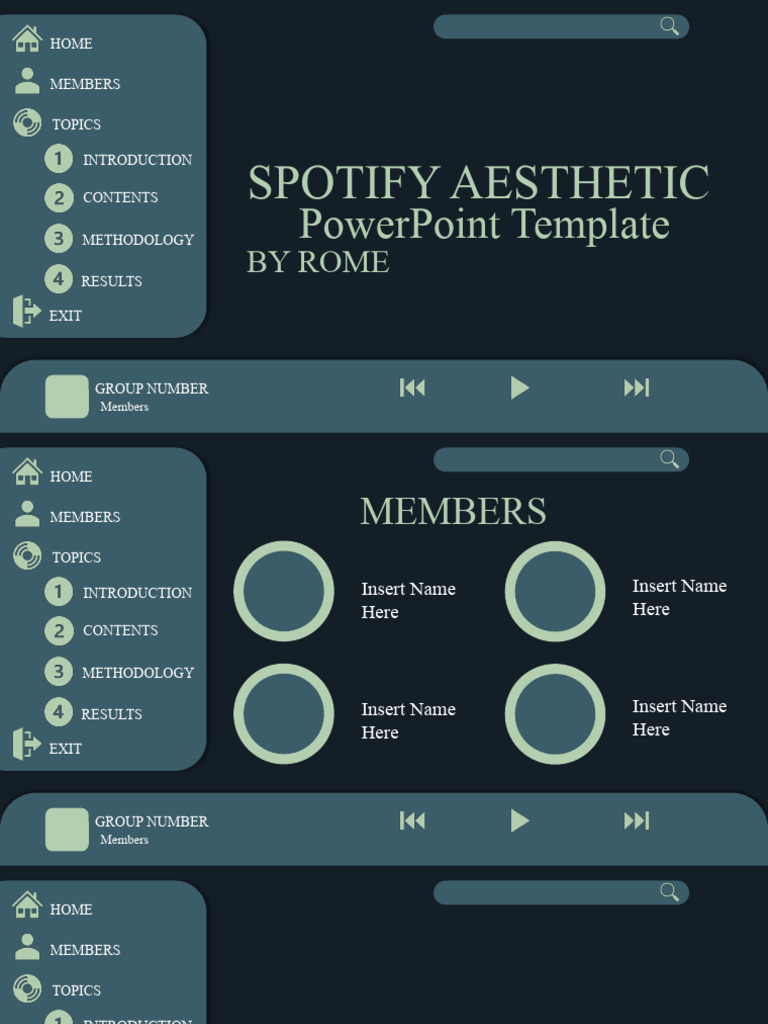 Template Spotify | PDF