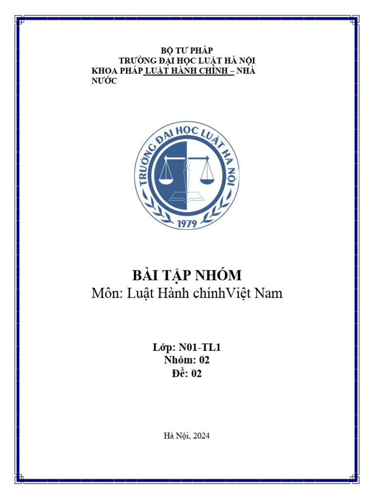 BTN HÀNH CHÍNH N P LÊN B MÔN | PDF