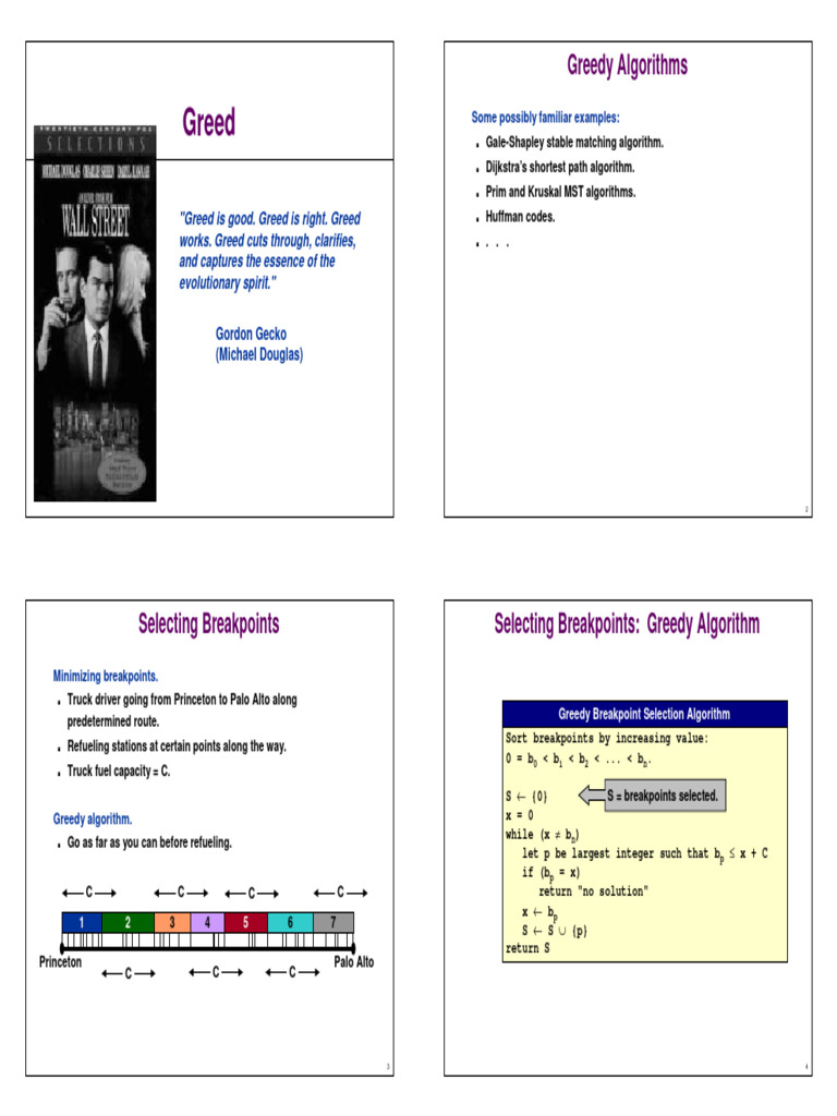 Greedy Algo | PDF | Algorithms And Data Structures | Graph Theory Greedy Algo | PDF | Algorithms And Data Structures | Graph Theory