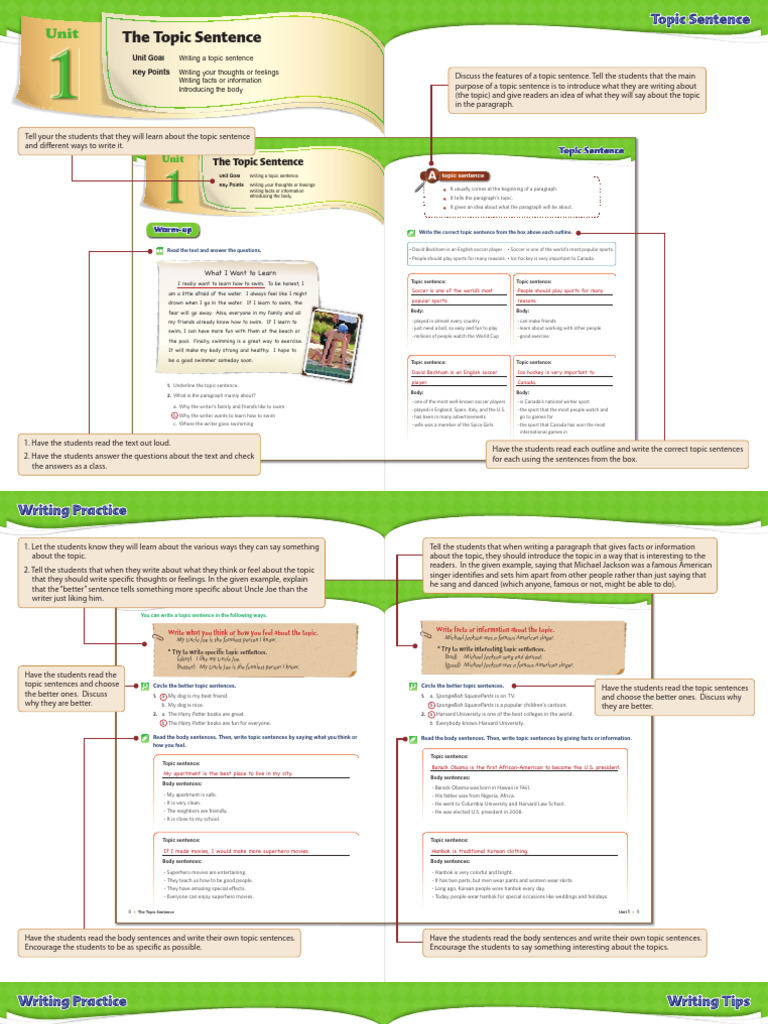 Write Right - Paragraph To Essay 2 - Teaching Guide 1-5 | PDF ...