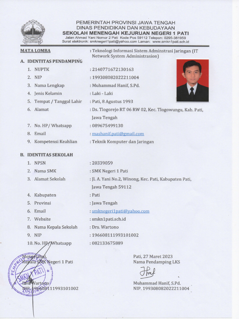 Data Pendamping | PDF