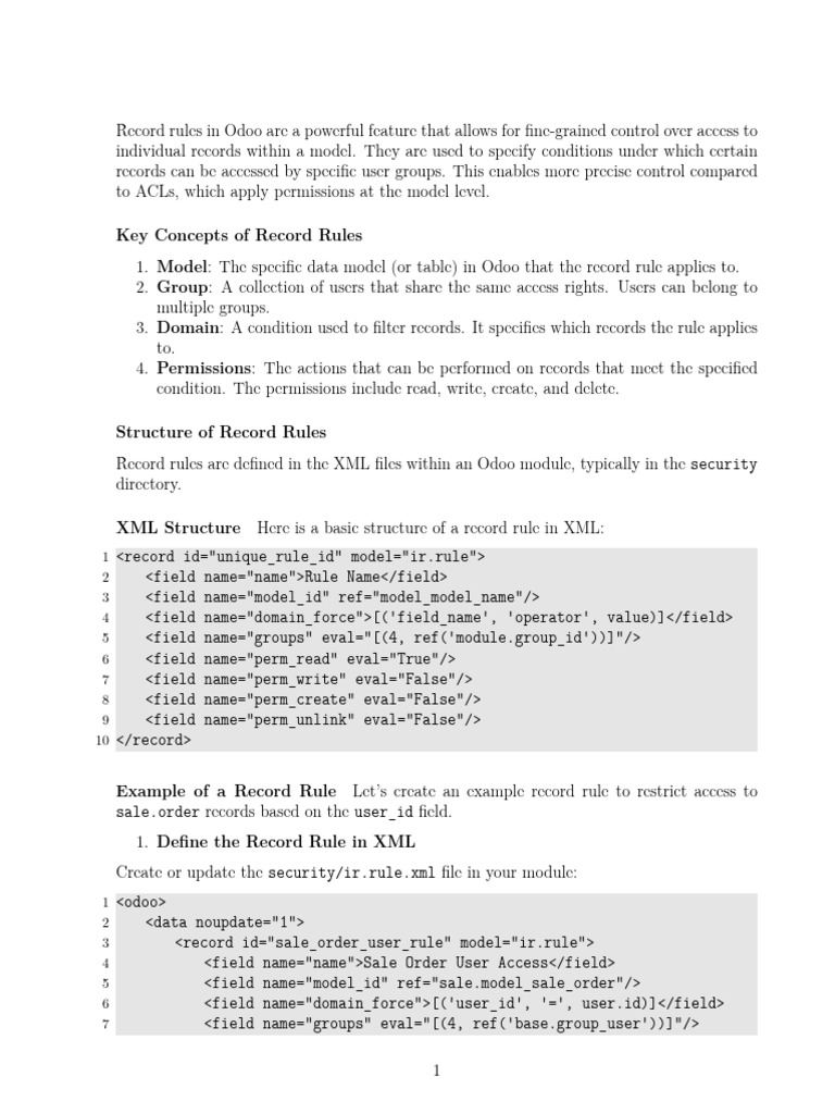 Record Rules | PDF | Computer File | Software