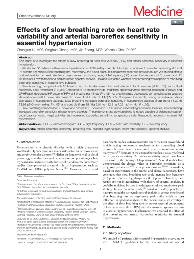 Slow Breathing Rate On Heart Ratemedi-97-E0639 | PDF | Circulatory ...