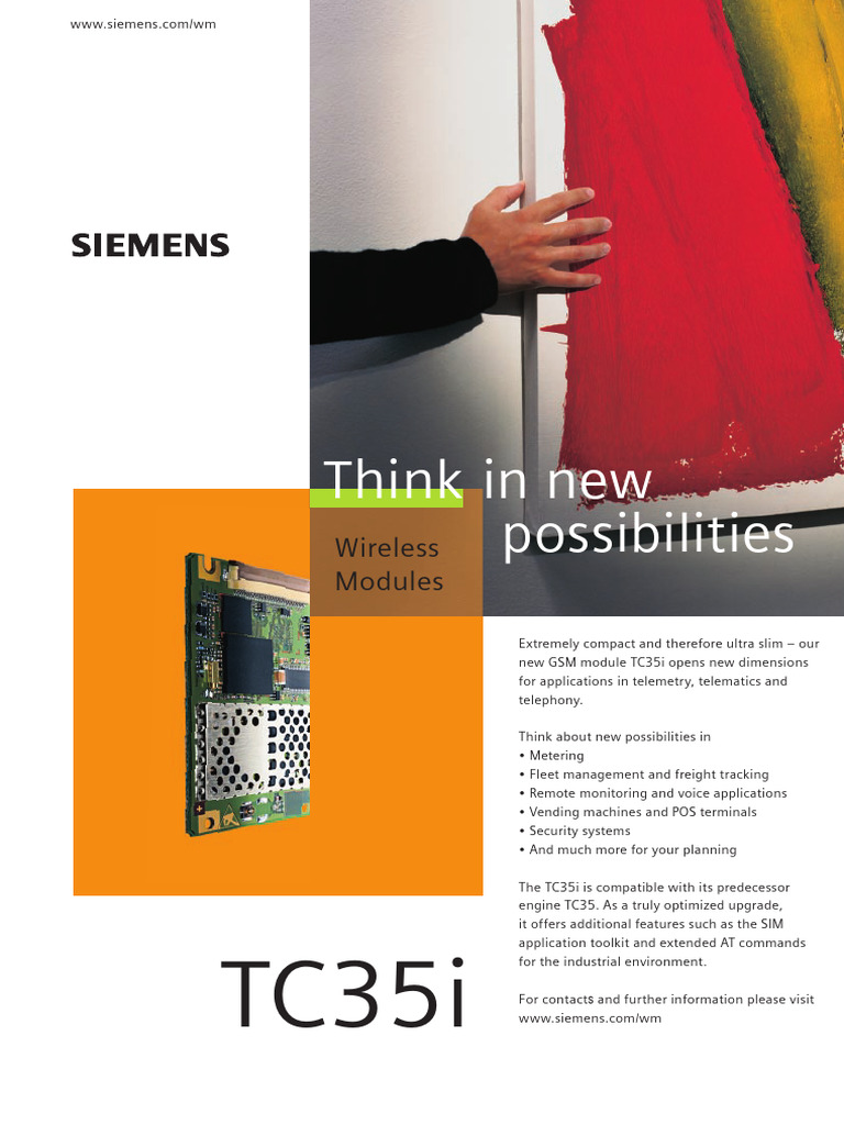 Datasheet TC35i | PDF | Gsm | Telecommunications