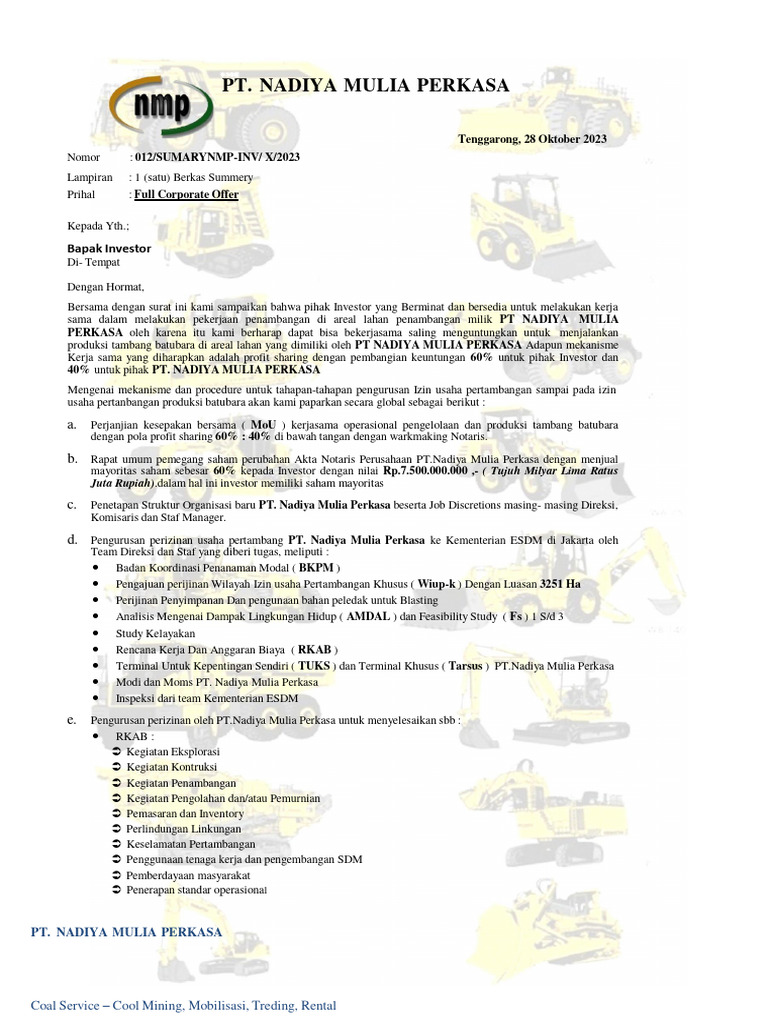 SUMMARY NMP 28 Okt 23REV | PDF