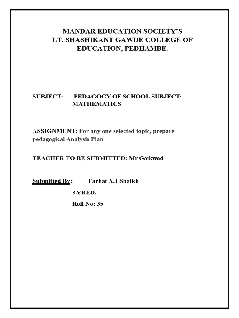Pedagogy of Sets | PDF | Set (Mathematics) | Pedagogy