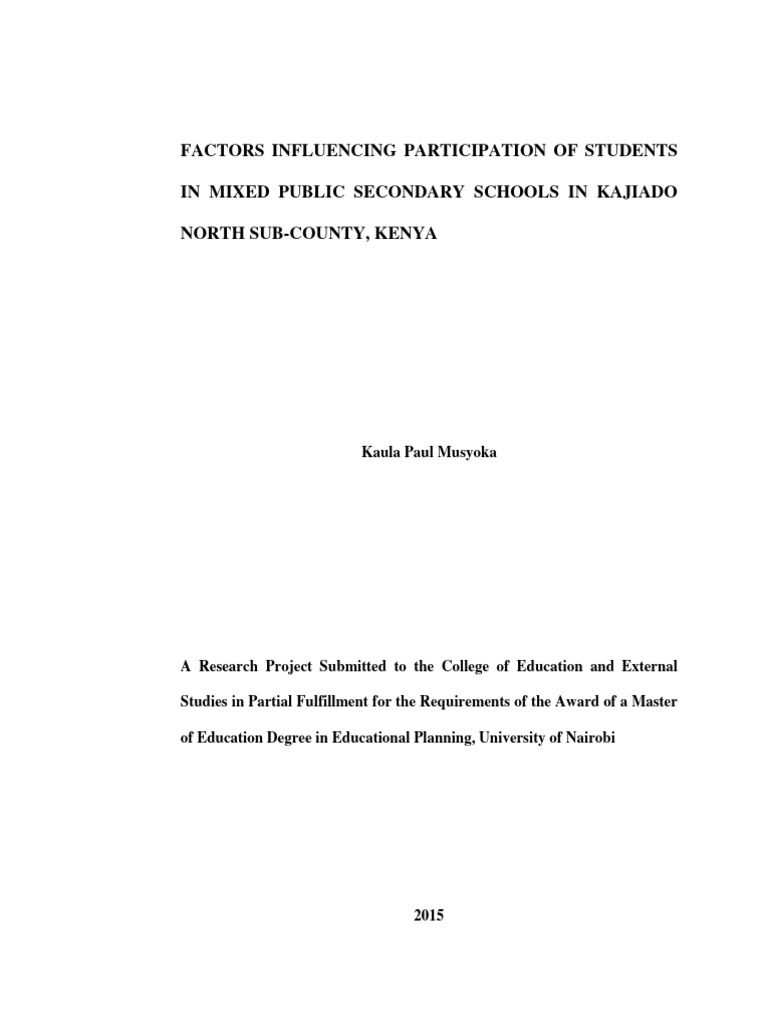 Kaula Paul Musyoka Final Project | PDF | System | Schools