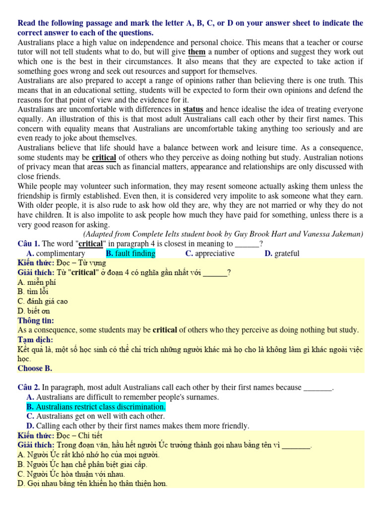 Adapted From Complete Ielts Student Book by Guy Brook Hart and Vanessa Jakeman | PDF