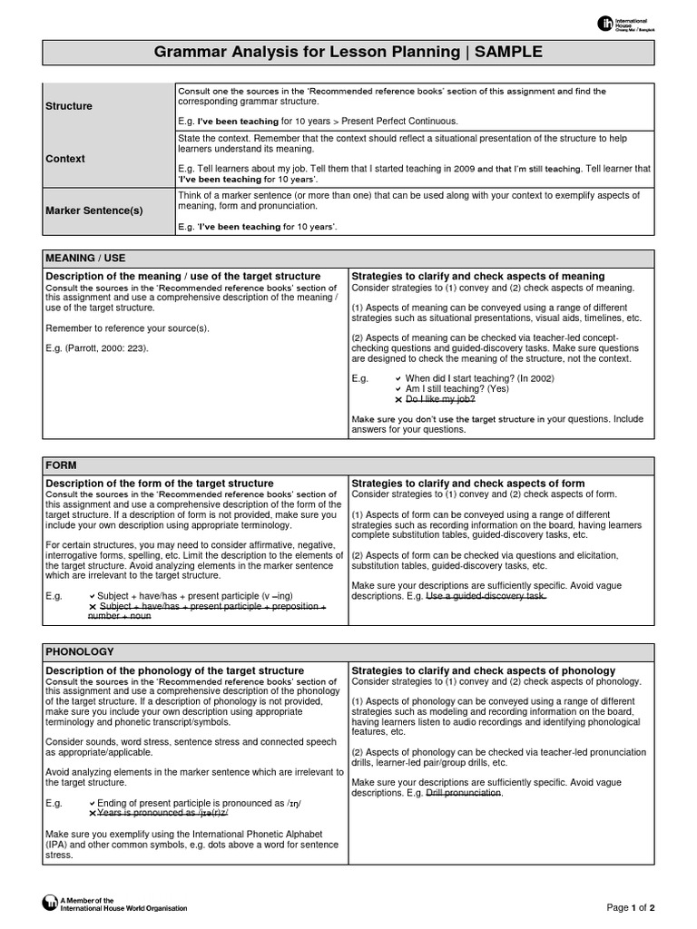 CELTA Lesson Plan Template - Grammar Analysis | PDF | Stress ... CELTA Lesson Plan Template - Grammar Analysis | PDF | Stress ...