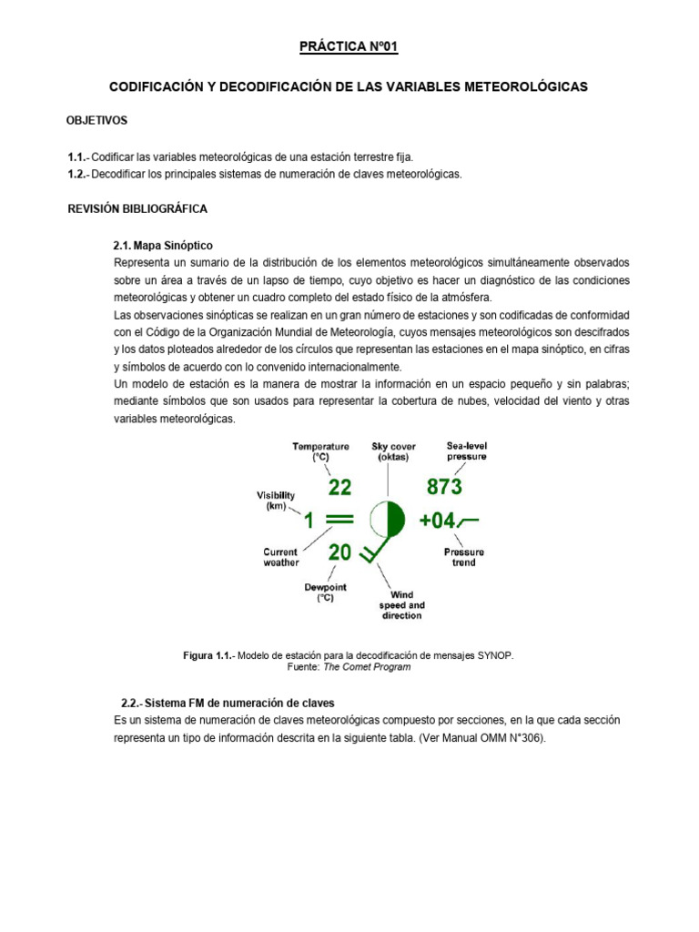 P01 Codificación y Decodificación de Variables Meteorológicas | PDF | Tormentas | Granizo