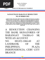 Change Signatories Resolution | PDF | Banks | Policy