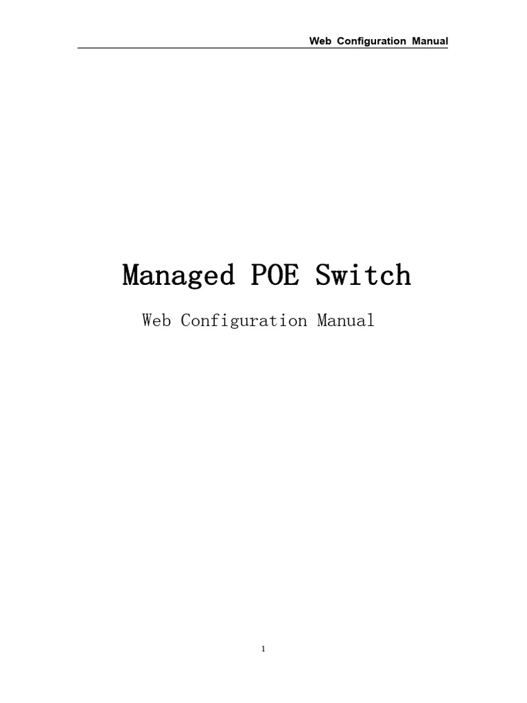 Fibridge - Web+Configuration+Manual | PDF | Port (Computer Networking) | Multicast
