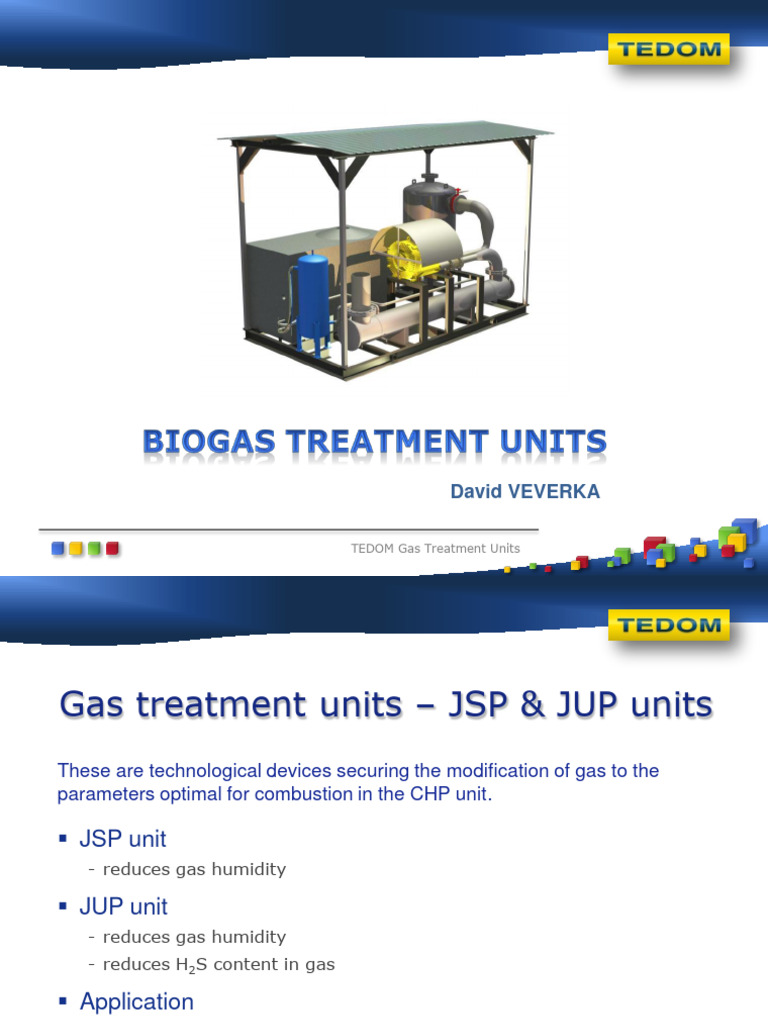 Biogas Treatment Units - EN | PDF | Cogeneration | Humidity
