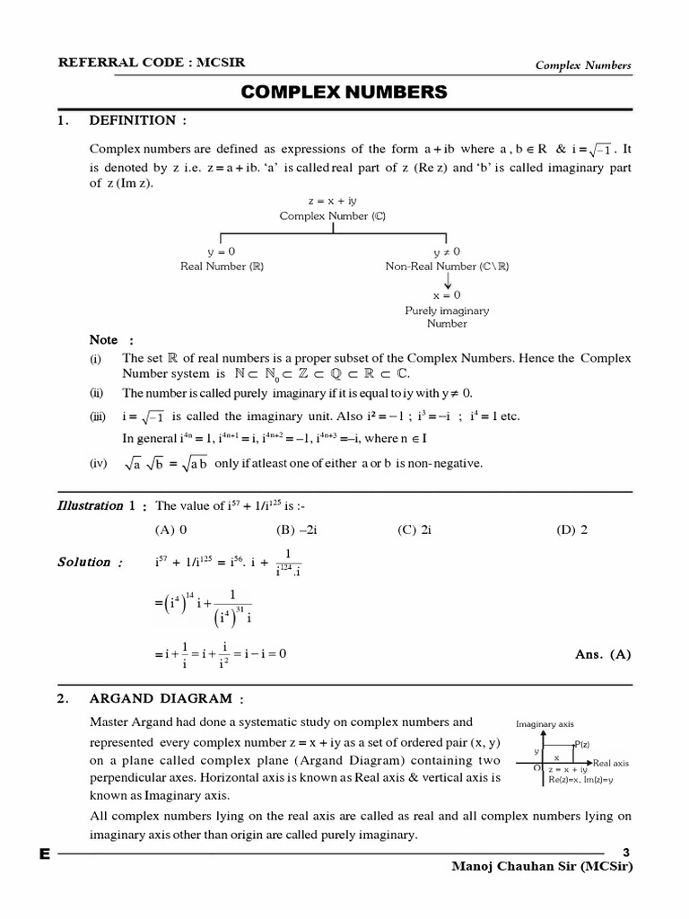 Complex Number 1715096395286 | PDF | Complex Number | Trigonometric Functions