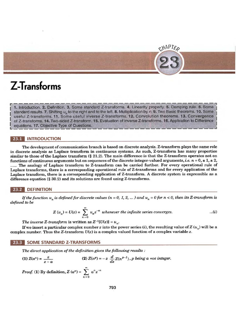 Z Transform | PDF