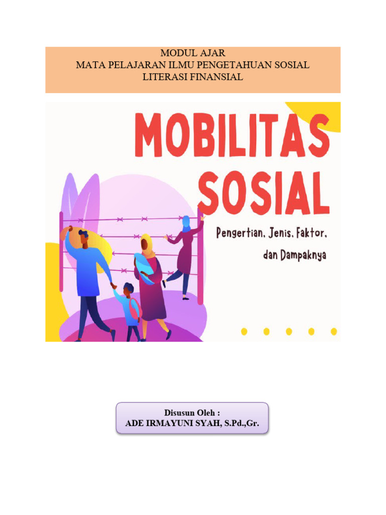 Modul Ajar Mobilitas Sosial | PDF