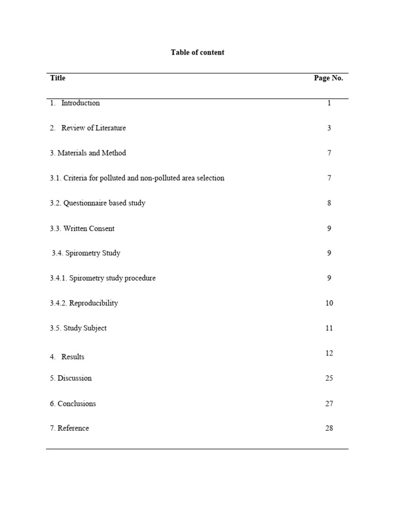 02 - Table of Content - Manjila | PDF | Particulates | Cough