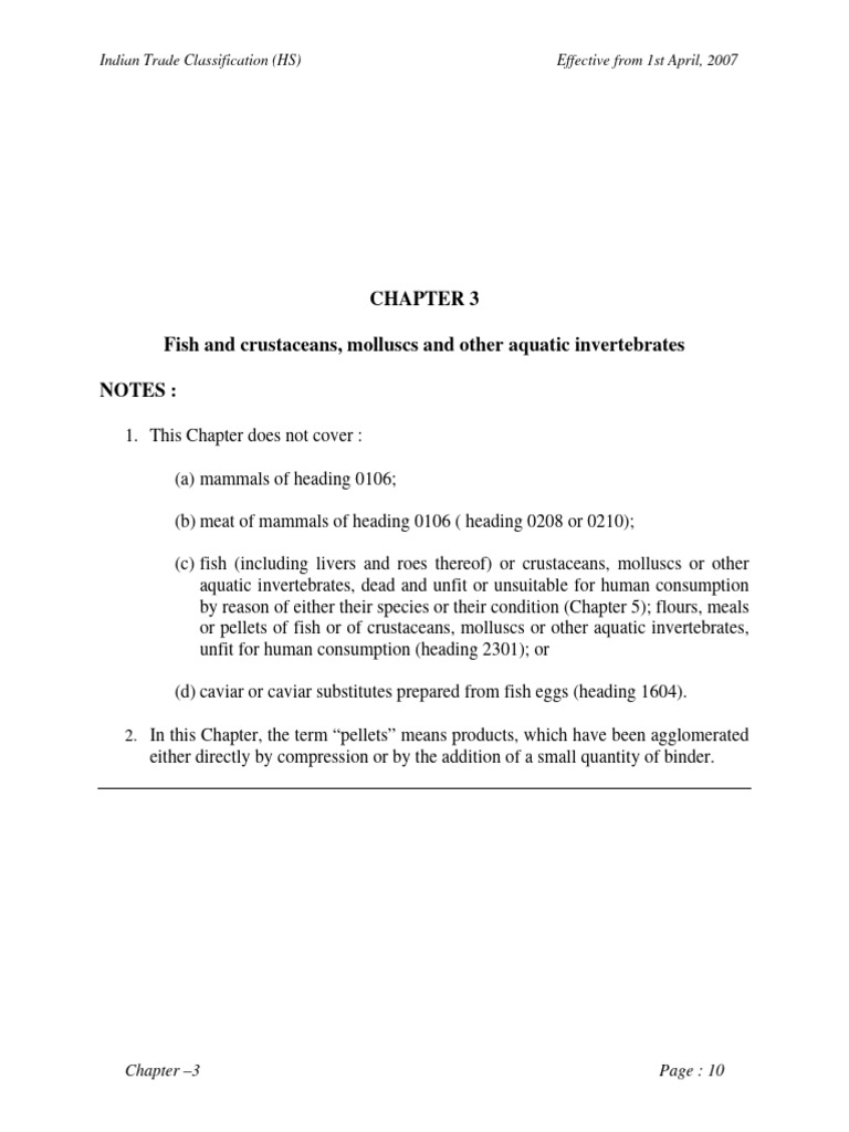 CHP 03 | PDF | Tuna | Cod