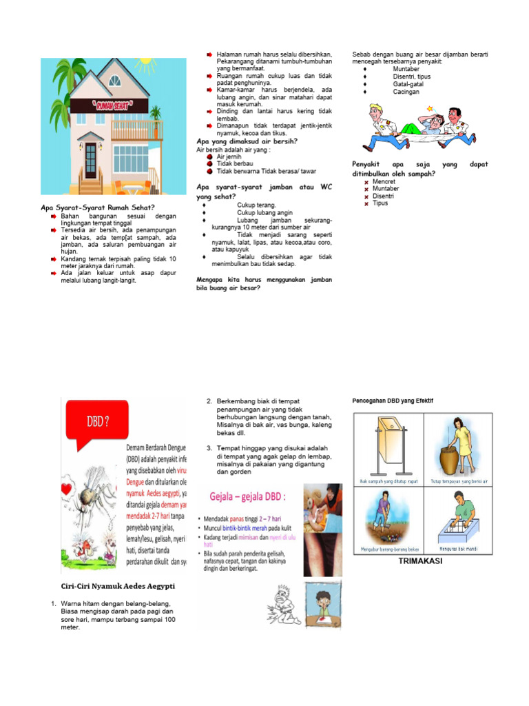 Leaflet Rumah Sehat | PDF