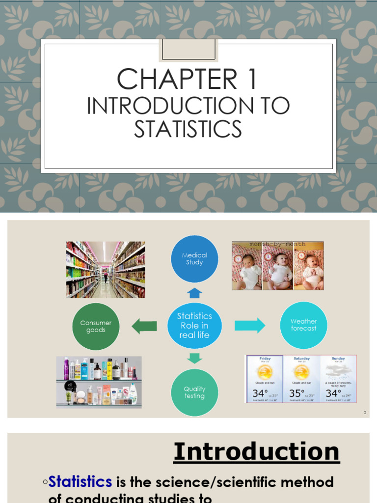 Chapter 1 INTRODUCTION TO STATISTICS (new) | Download Free PDF | Sampling (Statistics) | Level ...