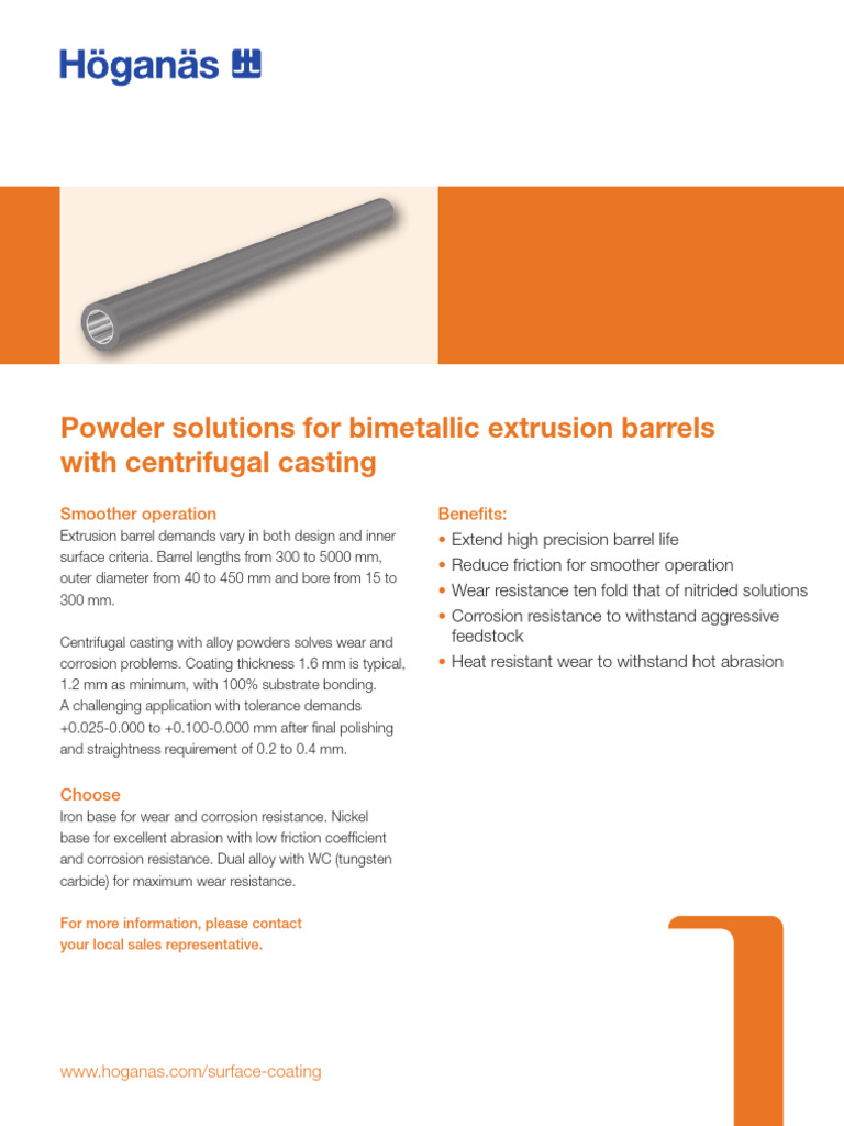 Surface Coating Powder Solutions For Bimetallic Extrusion Barrels With ...