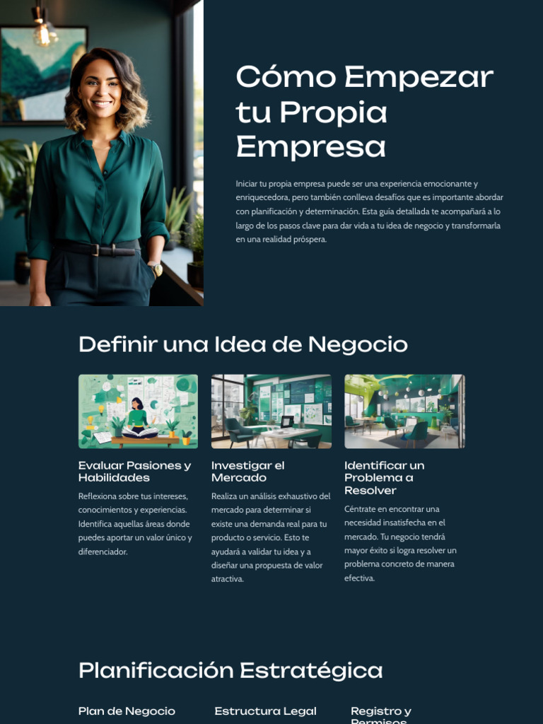 Guía para Emprender tu Propia Empresa | PDF | Plan de negocios ...