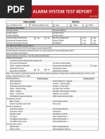 Monthly Fire Alarm Test Sheet | PDF | Equipment | Manufactured Goods