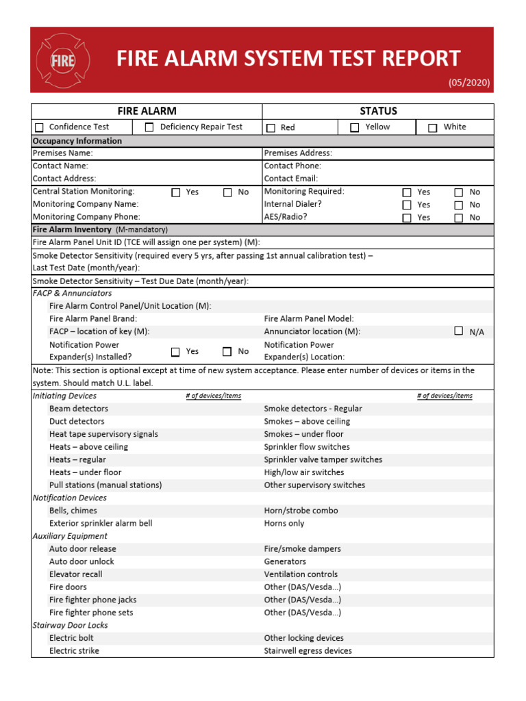 Fire Alarm Test Report | PDF | Fire Protection | Building Engineering