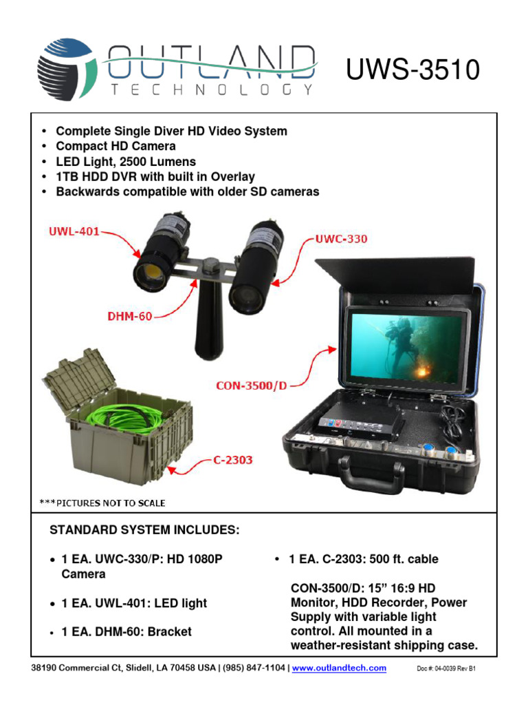 UWS-3510 Datasheet | PDF | Camera | High Definition Television
