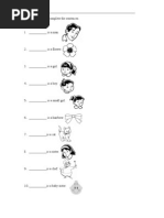 Kindergarten English Test Paper | PDF